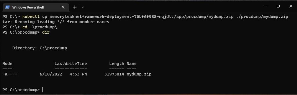 Getting Memory Dump of .NET Applications (Windows&Linux Containers) on ...